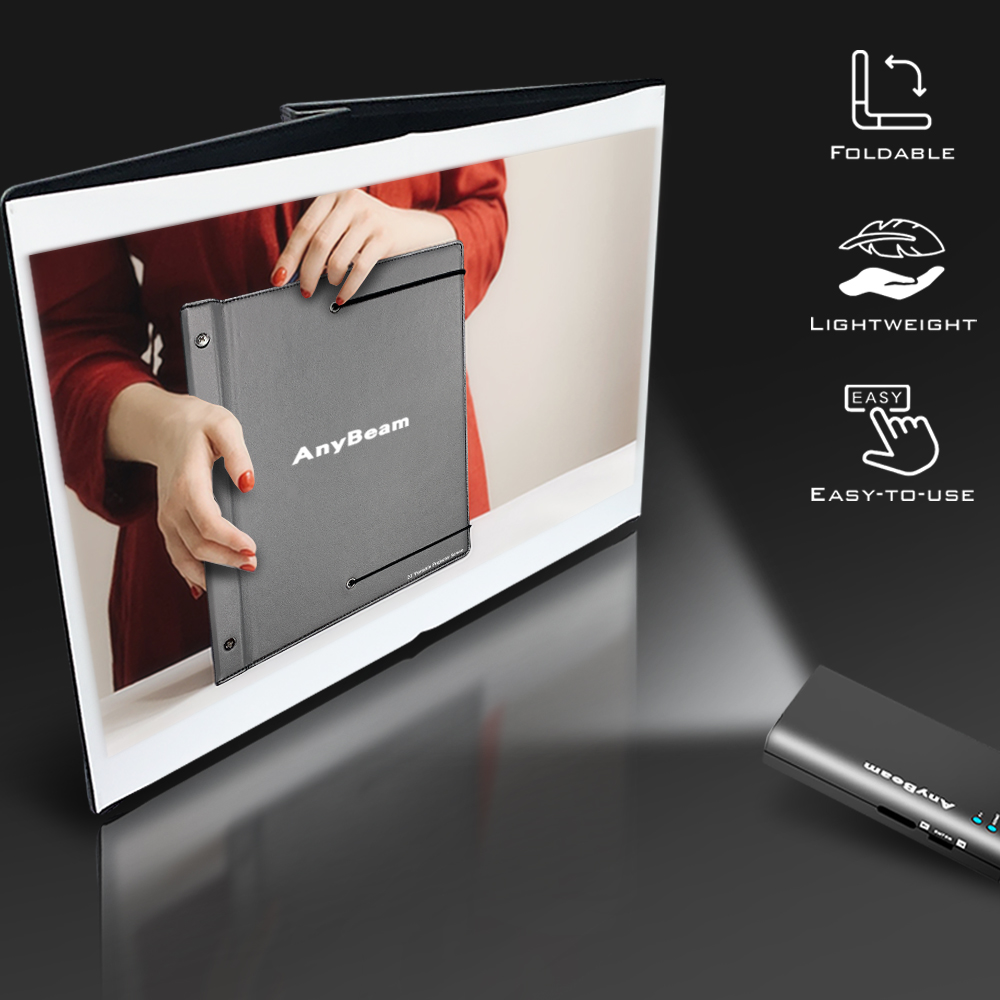 20 inch Portable Projector Screen - AnyBeam MEMS Laser scanning projector