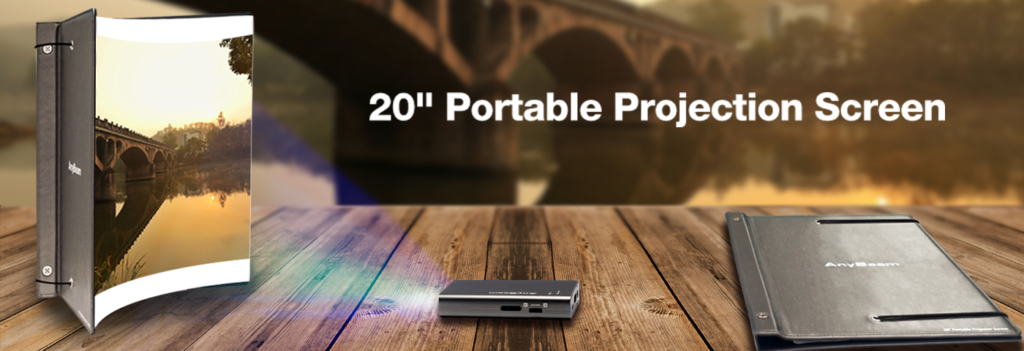 20 inch Portable Projector Screen - AnyBeam MEMS Laser scanning projector